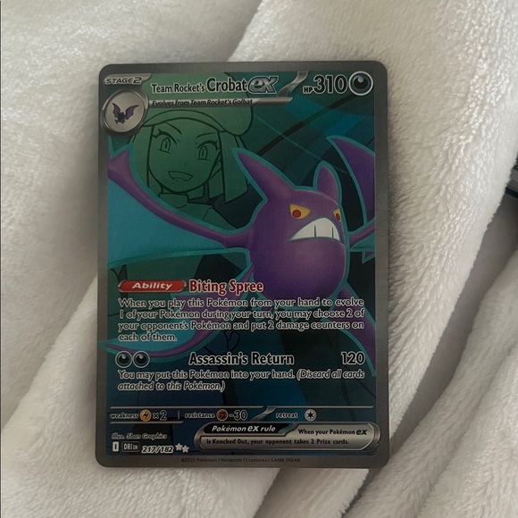 Games | Pokemon Team Rockets Crobat Ex Trading Card | Poshmark